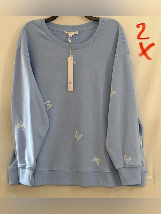 Jane and Delancey | Tops | Jane And Delancey Pastel Blue Embroidered ...